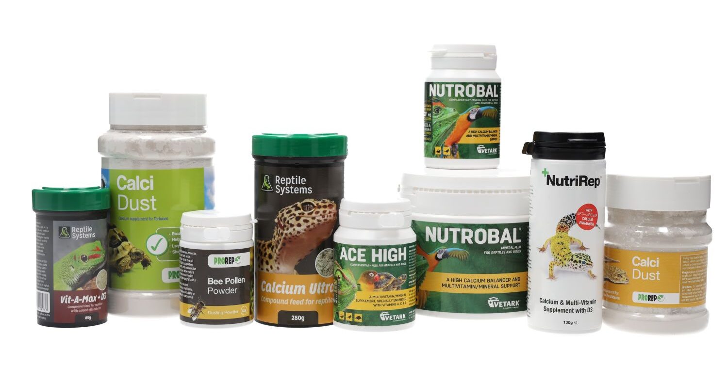 What vitamins are in a reptile multivitamin supplement?